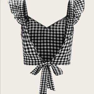 SHEIN | Tops | Checkered Crop Top | Poshmark